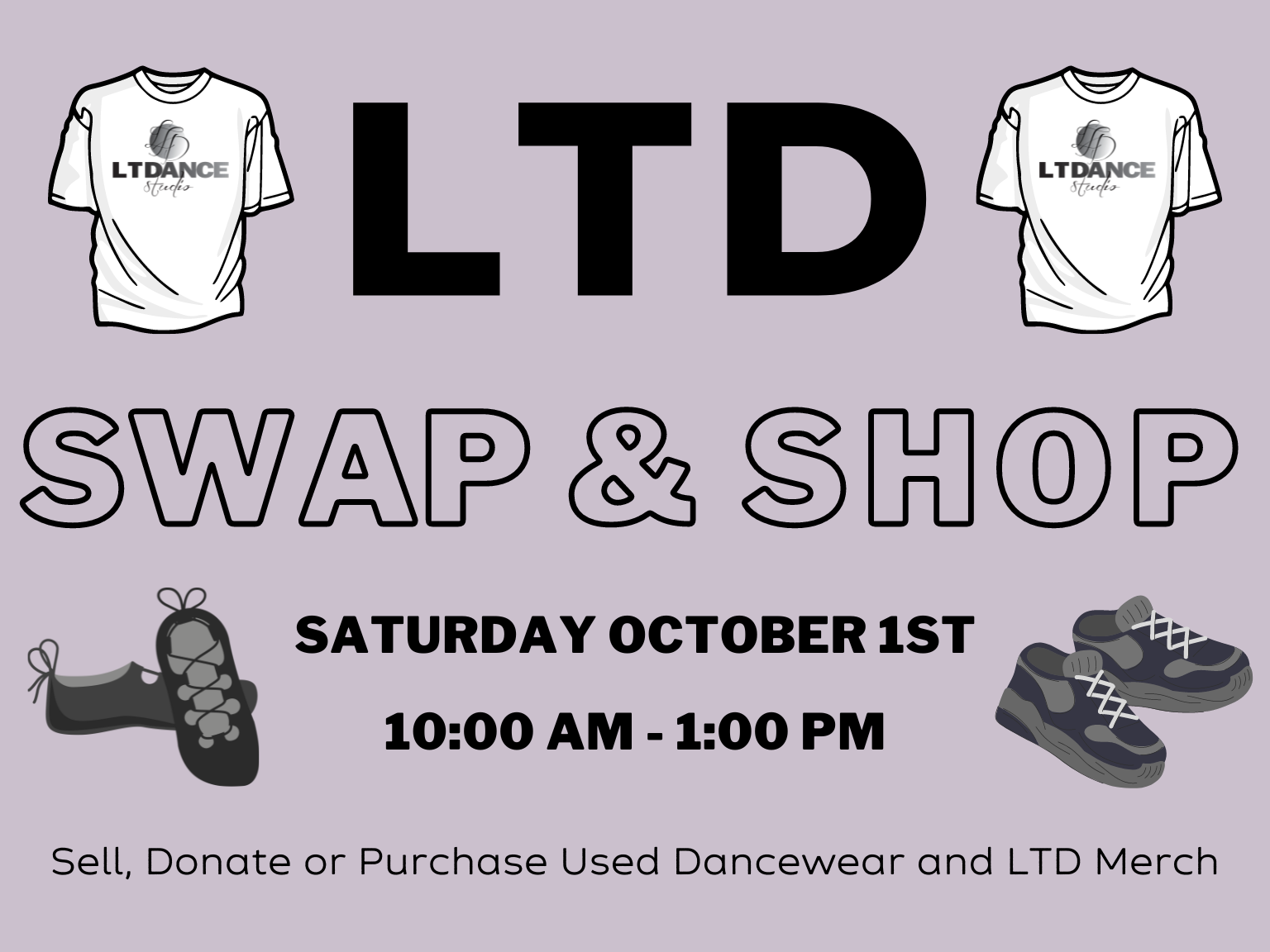 SWAP & SHOP – LT DANCE STUDIO